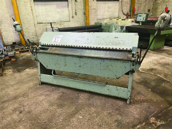 EDWARDS 6ft x 16 Gauge Box & Pan Folder (only 67in/1,702mm) with ...