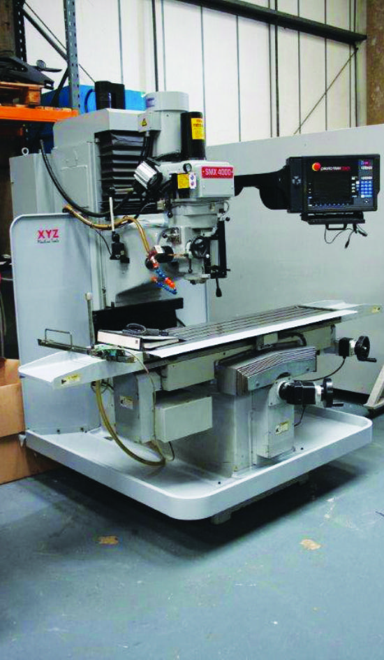 XYZ SMX 4000 with ProtoTrak SMX control, programmable spindle speeds ...
