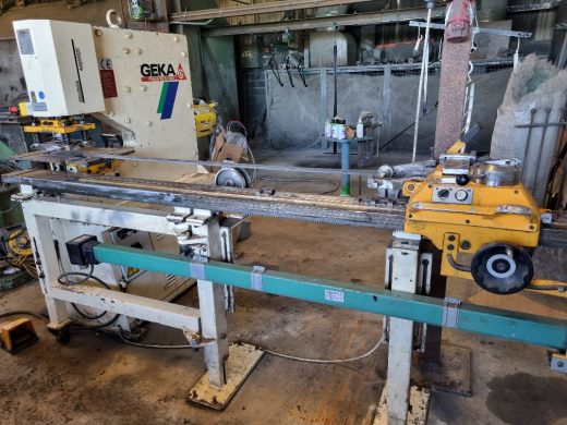 USED Geka Puma 55 ton Punching machine with linear feeder for sale ...