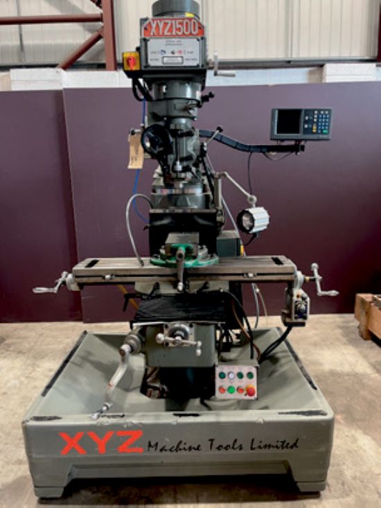 XYZ 1500 Turret Milling Machine (2001/2002–3off) for sale : Machinery ...