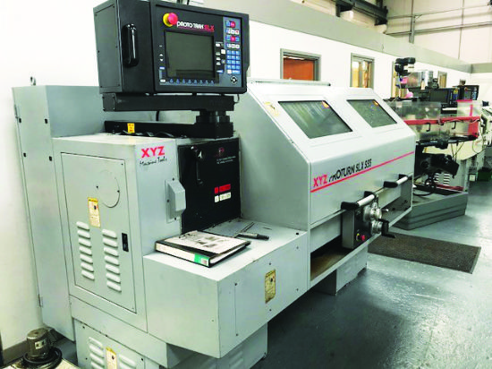 XYZ SLX 555 x 1m with ProtoTrak SLX control, 315mm 3-jaw chuck, quick ...