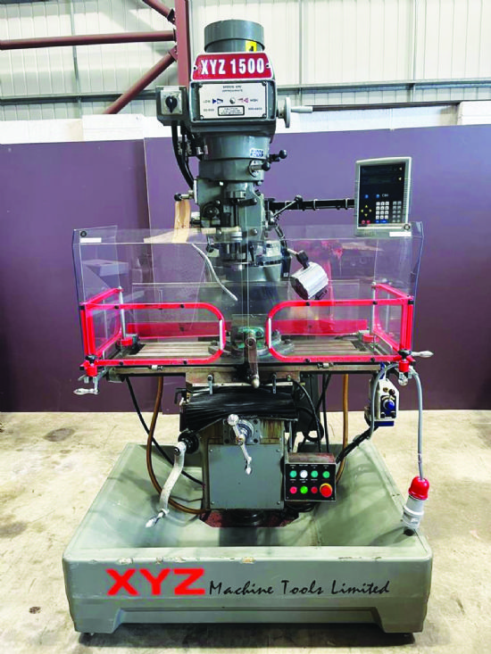 XYZ 1500 Turret Mill. Ex Bridgwater college for sale : Machinery ...