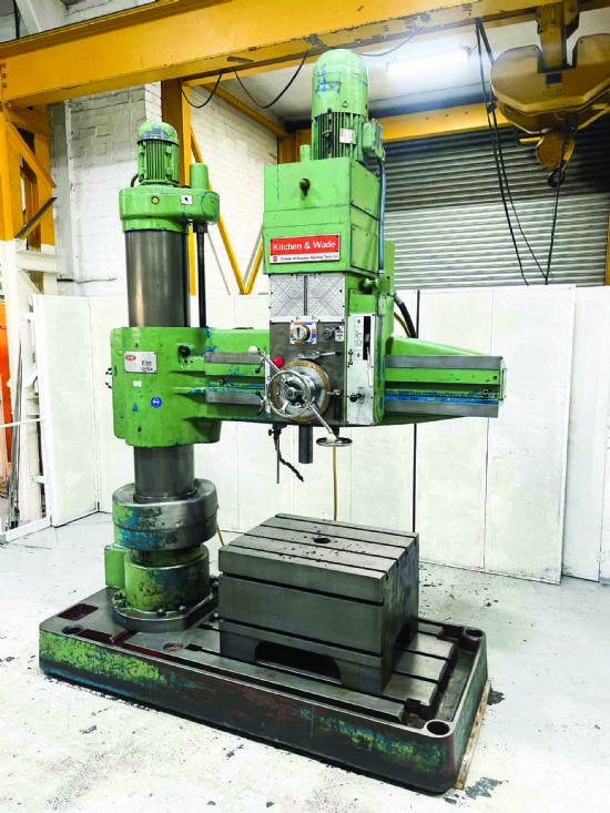 KITCHEN & WADE E32 12/54 Radial Arm Drill with Box Table for sale ...