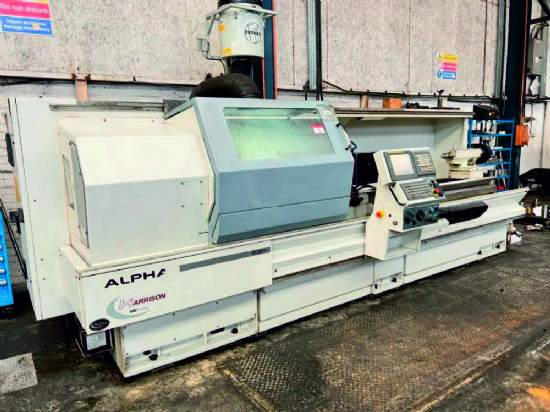 Harrison Alpha 1550 XM Gap Bed CNC Lathe for sale : Machinery-Locator.com