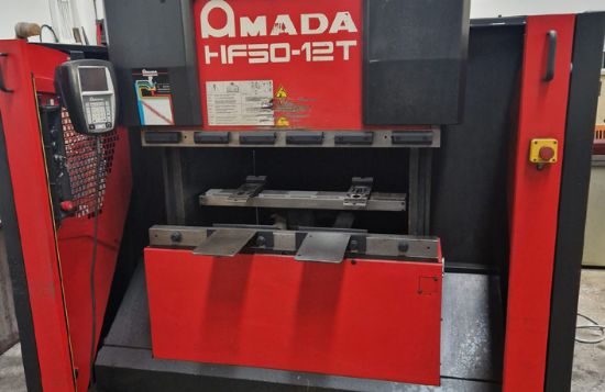 AMADA Model HF50-12 50-ton x 1,270mm Hydraulic Downstroke CNC Press ...