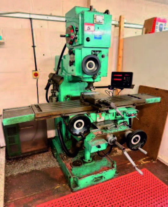 Rambaudi M3 Heavy Duty Turret Milling Machine with Heidenhain DRO on X ...