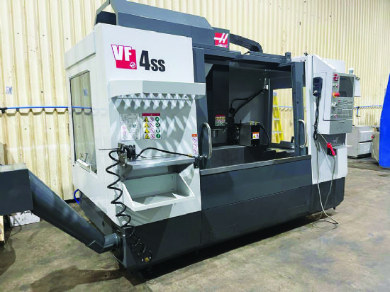 HAAS VF4-SS, 12K direct-drive spindle, extended 30-tool magazine ...