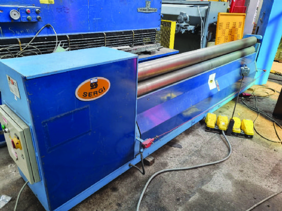 SERGI Model Export 3,050mm x 2mm cap. Initial Pinch Plate Bending Rolls ...