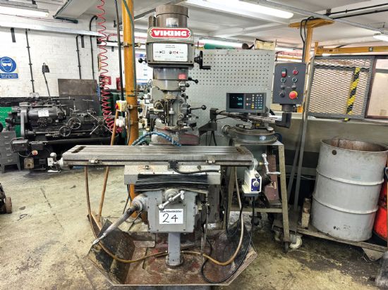 VIKING VM4VS Turret Mill with Variable Speed Head & DRO for sale ...