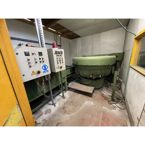 Rosler Rotofinish Bowl Type Deburring Machine. with Rosler oven dryer ...