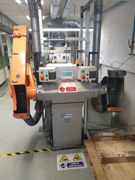 Morrisflex Powered Twin Polishing Wheel with linisher attachment for ...