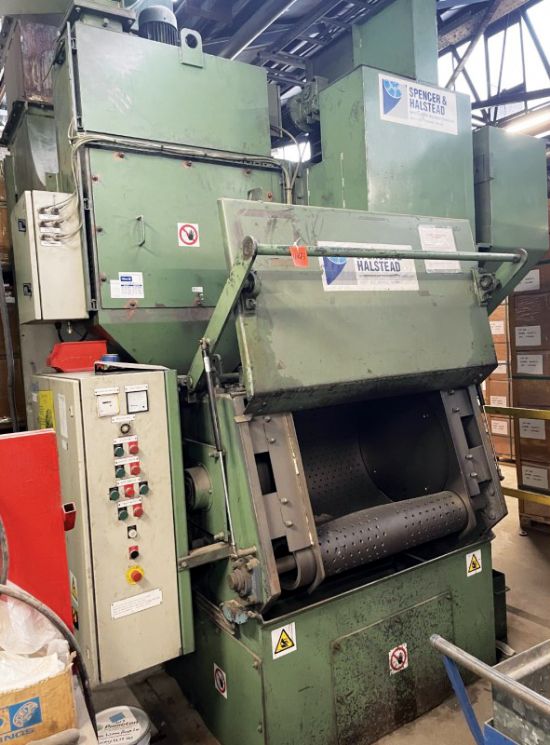 SPENCER HALSTEAD M101 Barrell-Type Shot Blast Unit for sale : Machinery ...