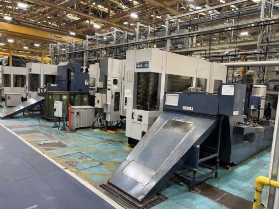 Production Cell Consisting of Fastem Pallet Change System & 5 Mori ...