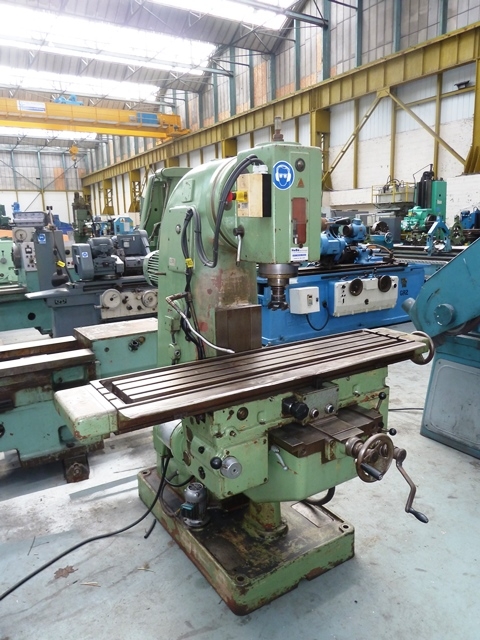 SWIVEL HEAD VERTICAL MILLING MACHINE, TABLE SIZE 19" X 8", TABLE LONG ...