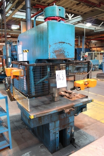 80 TON (81,280 KGS) HYDRAULIC C FRAME VERTICAL PRESS.