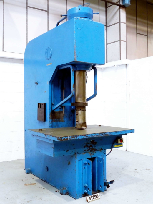80 TON (81,280 KGS) HYDRAULIC C FRAME VERTICAL PRESS.