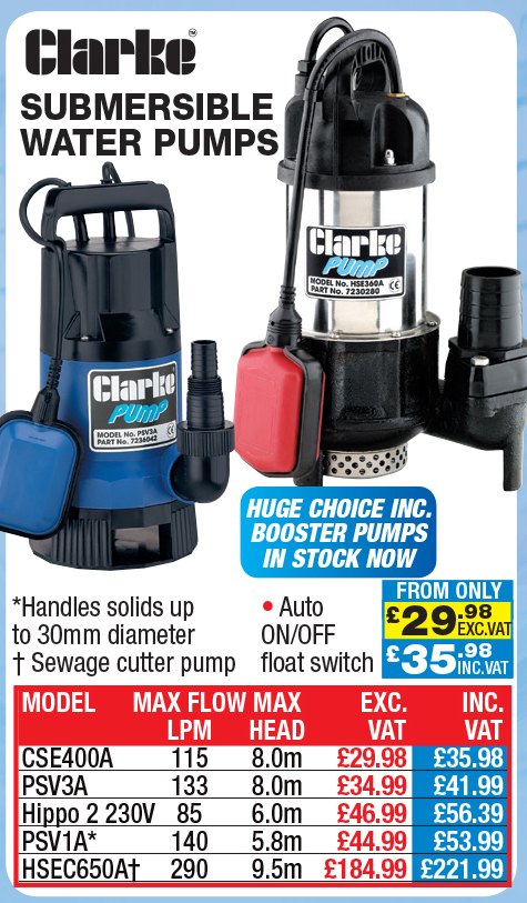 Clarke Submersible Water Pumps for sale : Machinery-Locator.com
