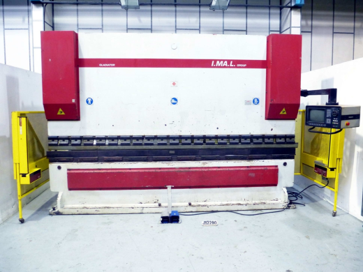 145 ton x 4100mm Hydraulic Downstroke 3 Axis CNC Press Brake, Delem ...