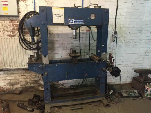 60 ton Hydraulic Press with 25 ton Hand Operated Side Press for sale ...