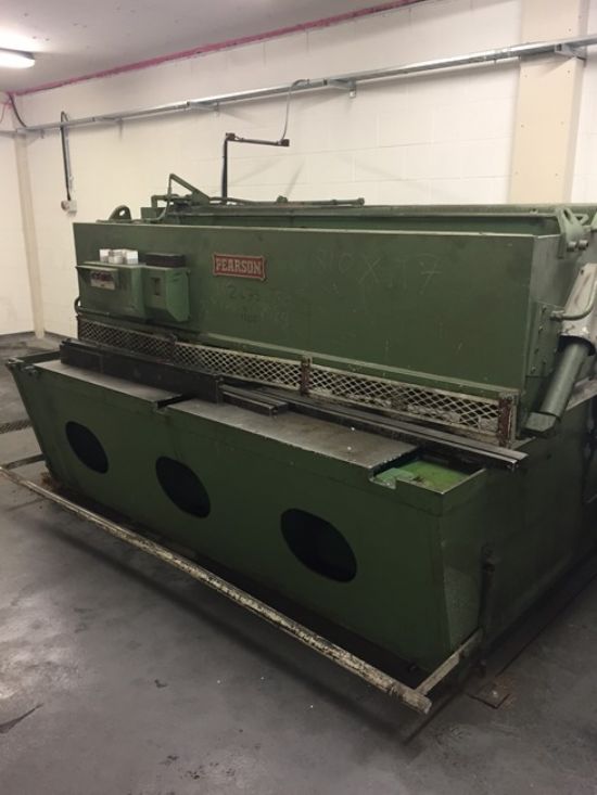 Pearson Guillotine Hydraulic 8Ft x .25" for sale : Machinery-Locator.com