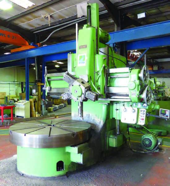 WEBSTER & BENNETT 72in E-M Series Elevating Rail Vertical Turning and ...