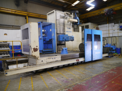 6500mm x 1200mm 7 axis CNC travelling Column Bed Miller. With ...