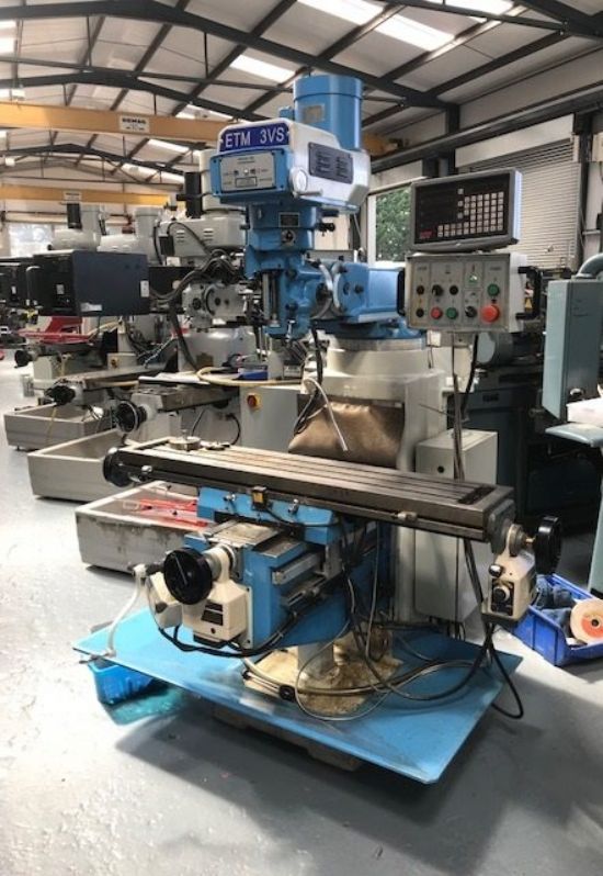 Excel ETM 3VS Turret Milling Machine for sale : Machinery-Locator.com