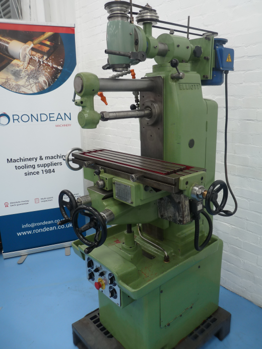 ELLIOT Model 00 VERTICAL MILLING MACHINE with 1ph inverter for sale ...