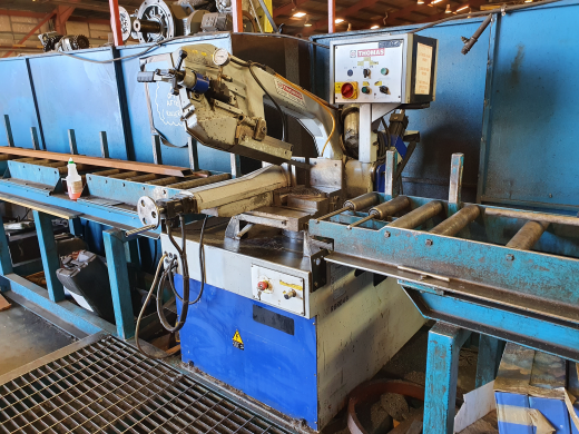 USED THOMAS Super Trad 350 SO double mitring, semi automatic bandsawing ...