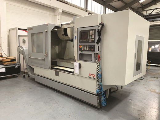 XYZ VMC 1510, Siemens 810D control with Shopmill, 8,000 RPM, BT40 ...