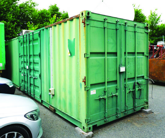 40ft shipping container used as an anechoic chamber for sale ...